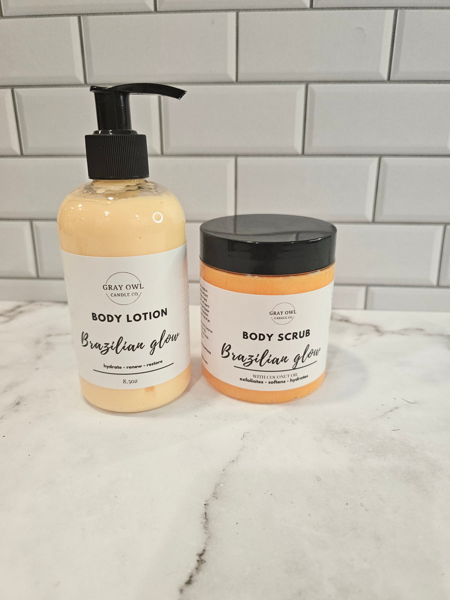 Scrub + Lotion Set – Gray Owl Candle Co